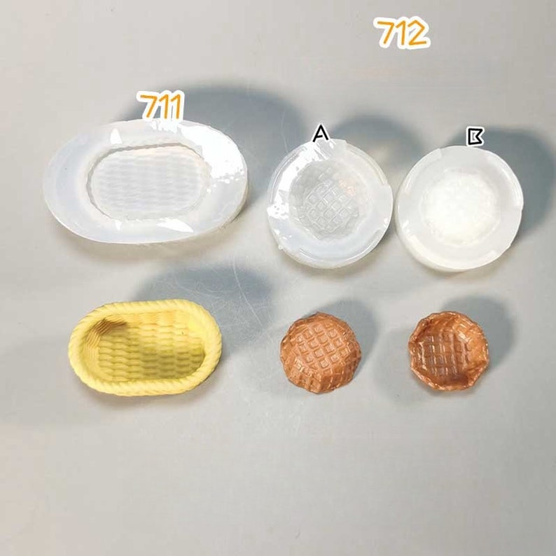 Woven Basket Silicone Mold-mini Fruit Basket Resin Mold-mini Dessert ...
