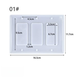 6 Styles Light Switch Covers Resin Mold-light Switch Plate-light Outlet ...