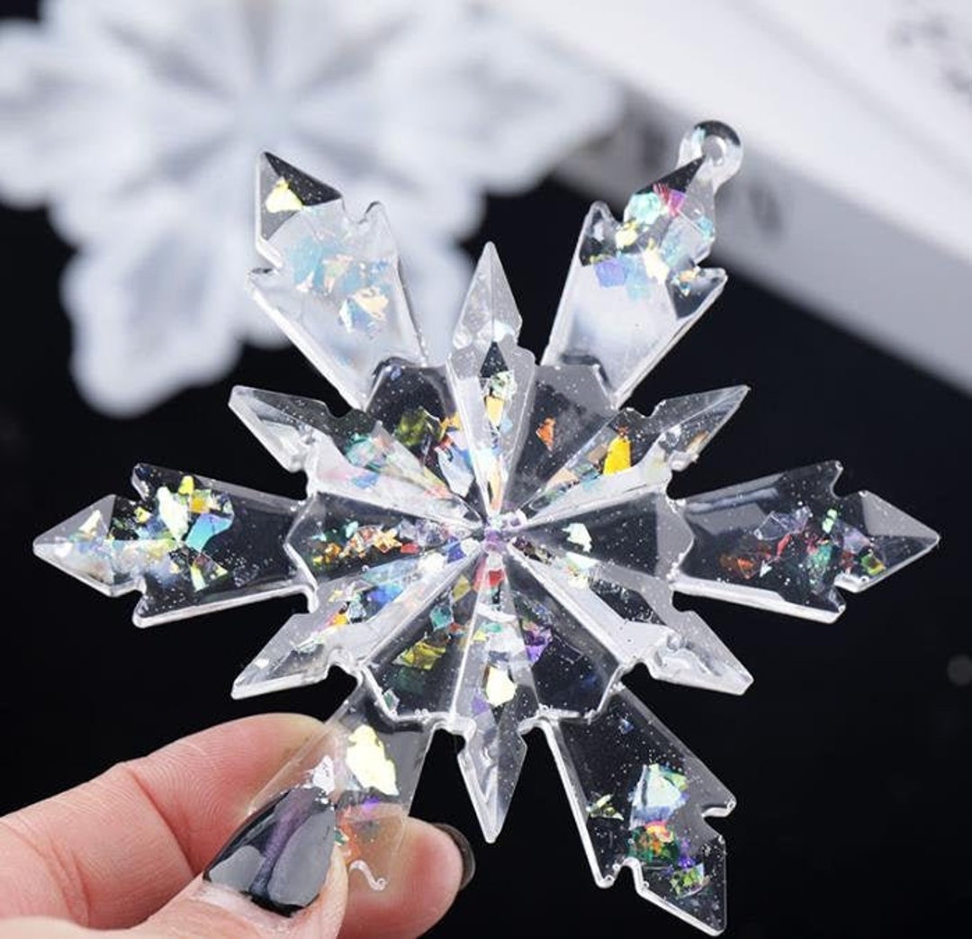 Large Ice Crystal Snowflake Mold,snowflake Mold for Car Decoration ...
