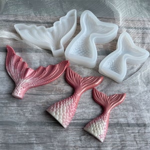 Creative Big Fish Tail Silicone Mold for Resin Craft-fashion Mermaid ...