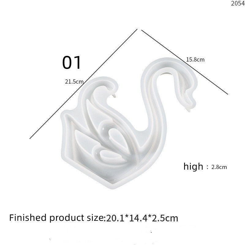 Large Swan Resin Molds-swan Silicone Mold-swan Plaster/cement/concrete ...