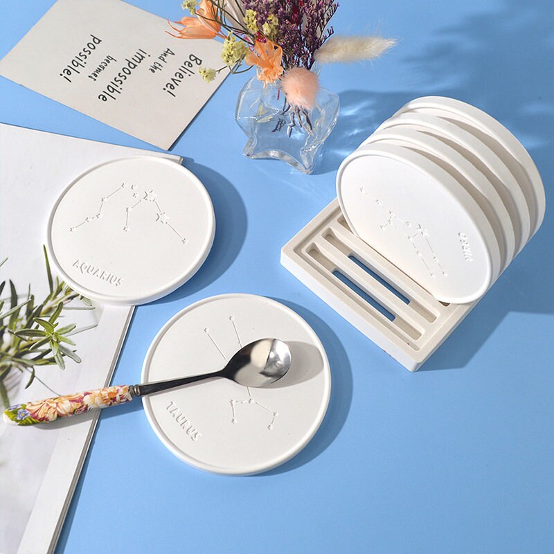 12 Constellation Coaster Resin Molds-silicone Coaster | Etsy