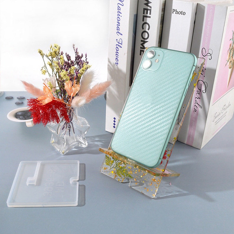 Rectangle Phone Stand Resin Silicone Mold for Resin Silicone Cell Phone ...