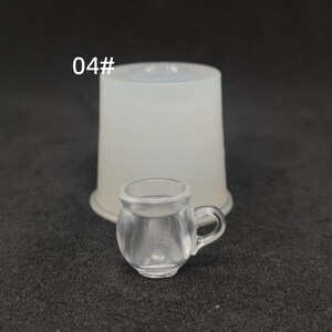 Cute Pocket Glass Silicone Mold-mini Cup Resin Mold-mini Tableware Mold ...
