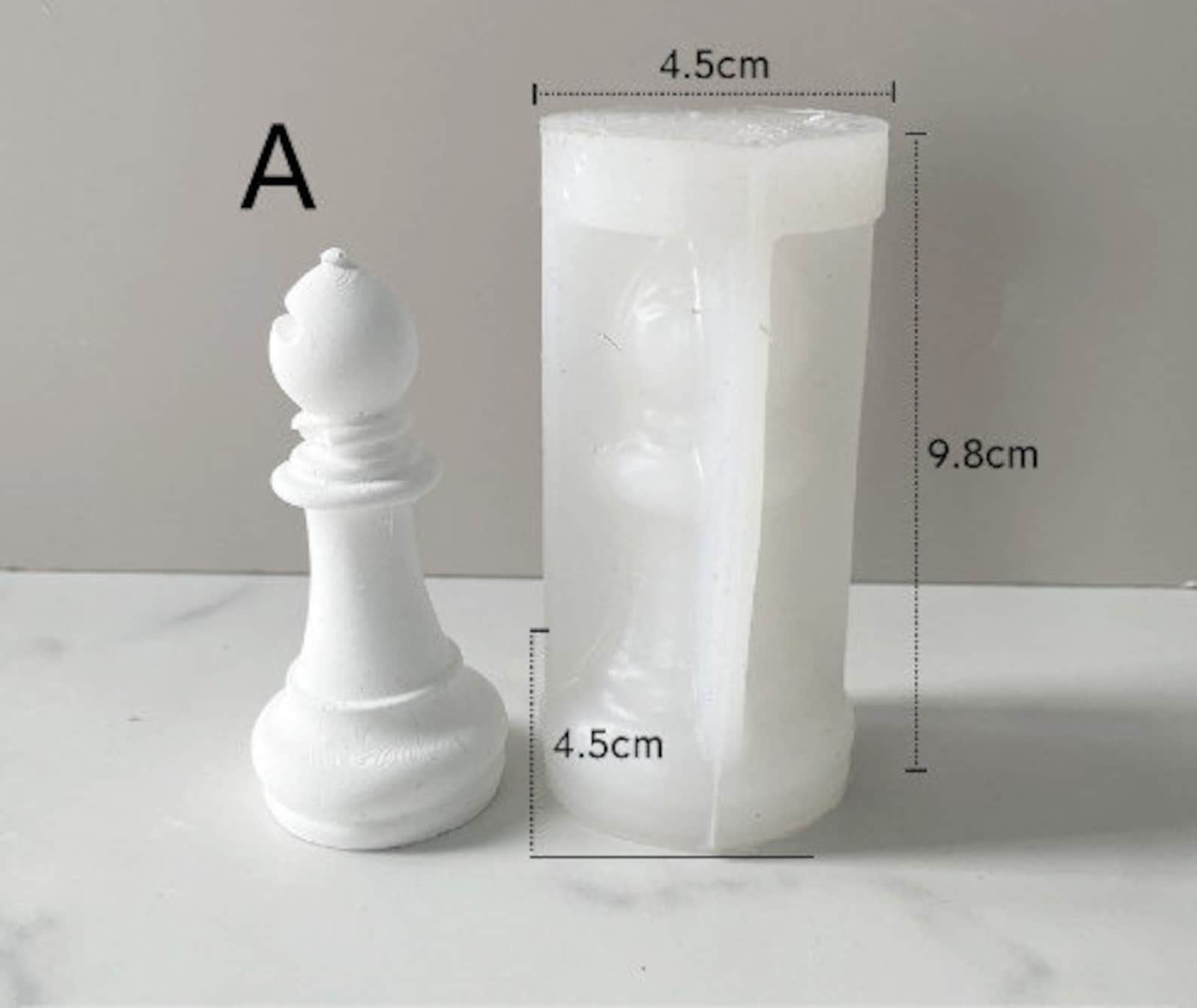 Large Silicone Chess Mold-concrete Cement Plaster Chess Mold-chess ...
