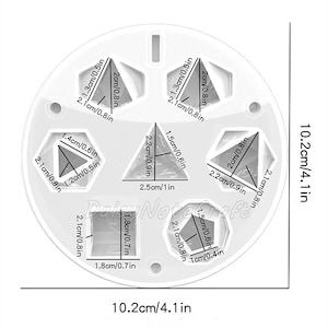 New DND Dice Mold Set-silicone Molds for Resin Sharp Dice DIY-D20 D10 ...