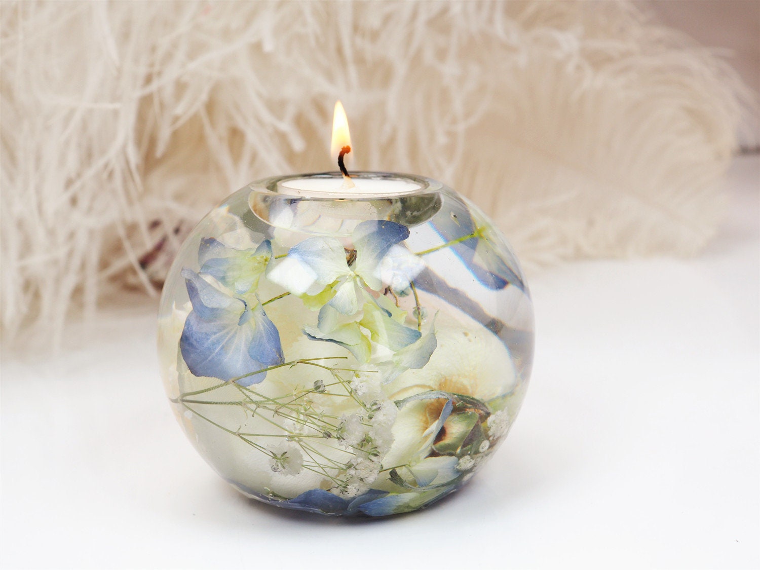 Large Round Ball Candlestick Resin Mold-crystal Spherical - Etsy