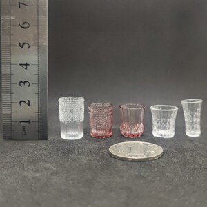 5 Styles Pocket Glass Silicone Mold-mini Cup Resin Mold-mini Tableware ...