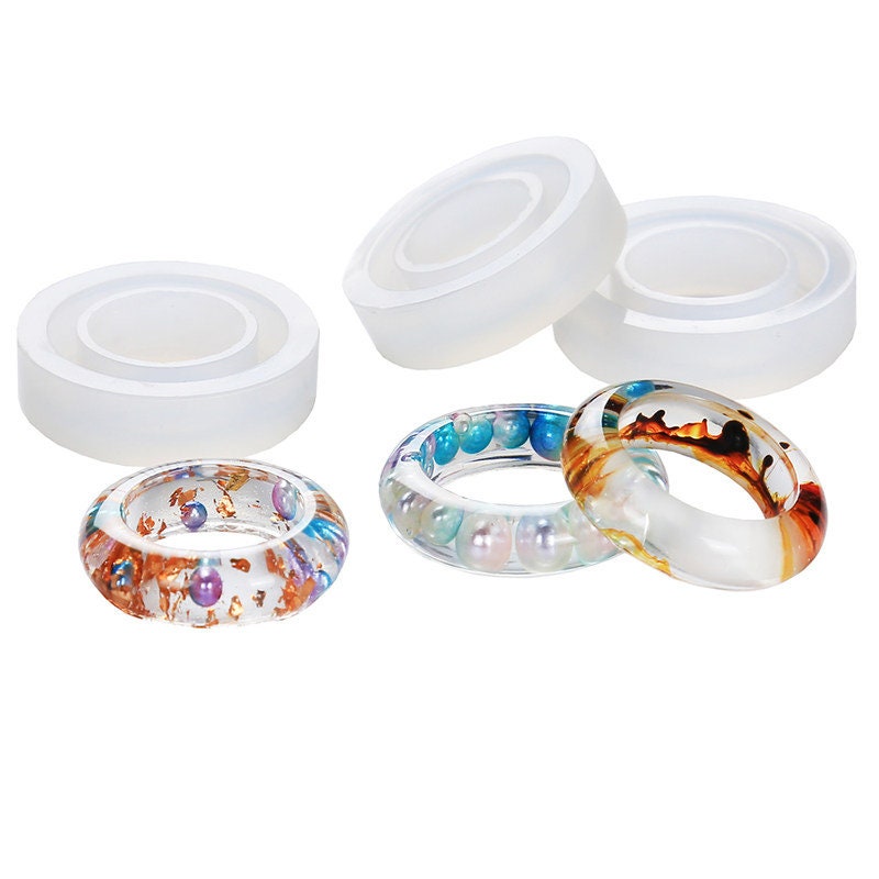 New Silicone 16mm 17mm 18mm Ring Mold-making Resin Ring Molds - Resin ...