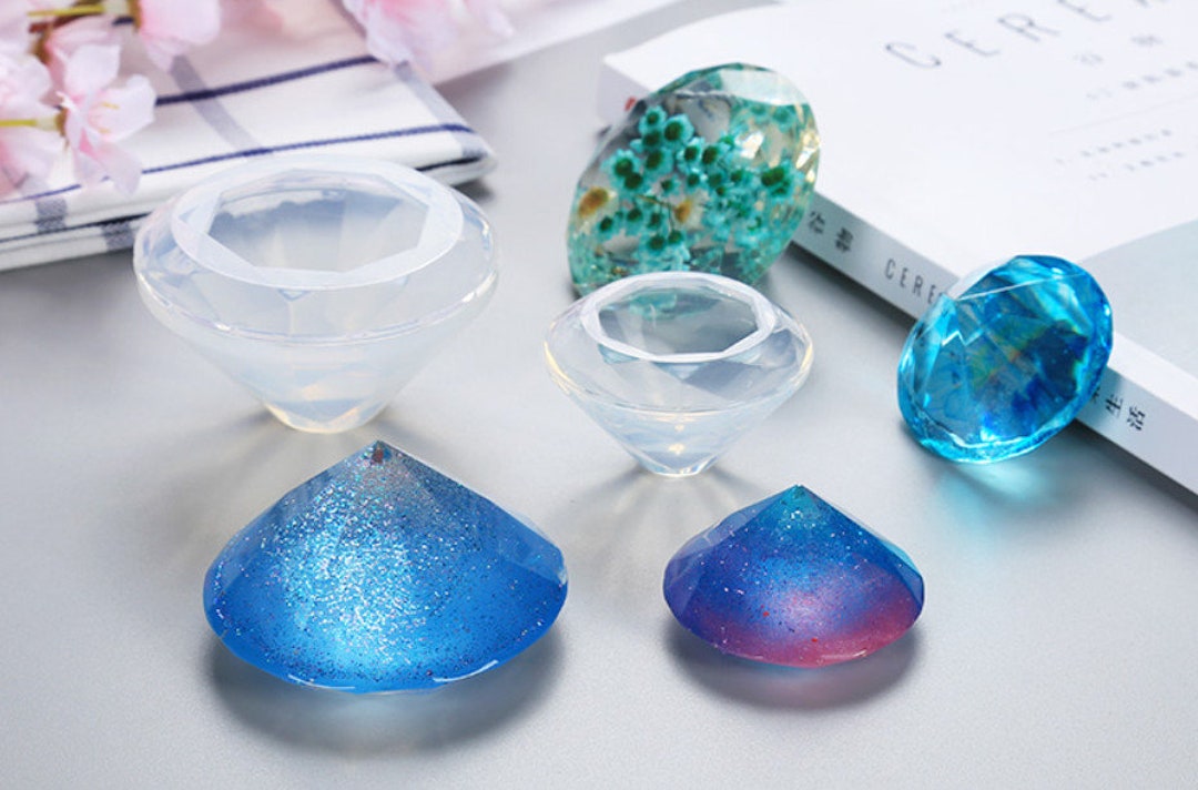 Diamond Shape Silicone Mold-crystal Diamond Resin Mold-diamond Pendant ...