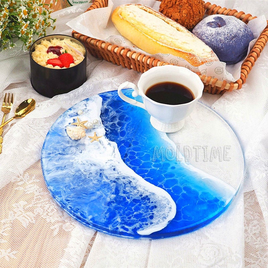 Large Round Silicone Tray Mold-round Coaster Resin Mold-rectangular ...