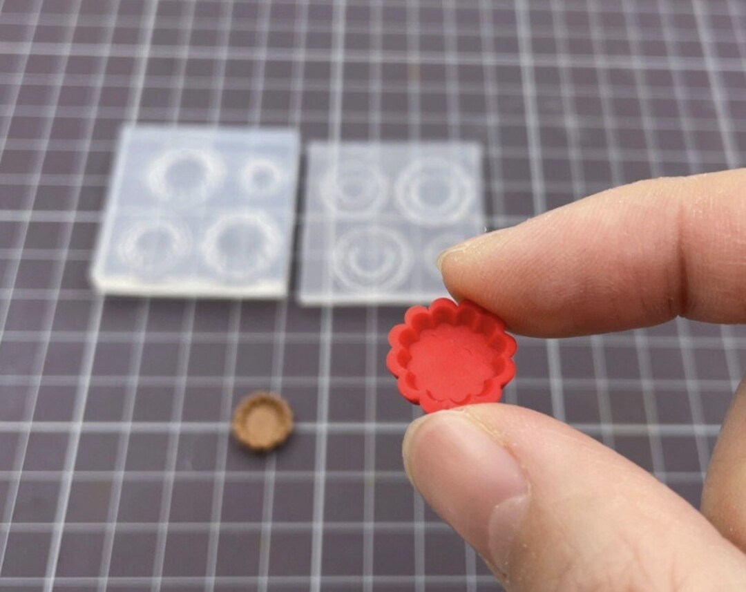 Egg Tart Bowl Silicone Mold-mini Lace Dish Resin Mold-tableware Mold ...
