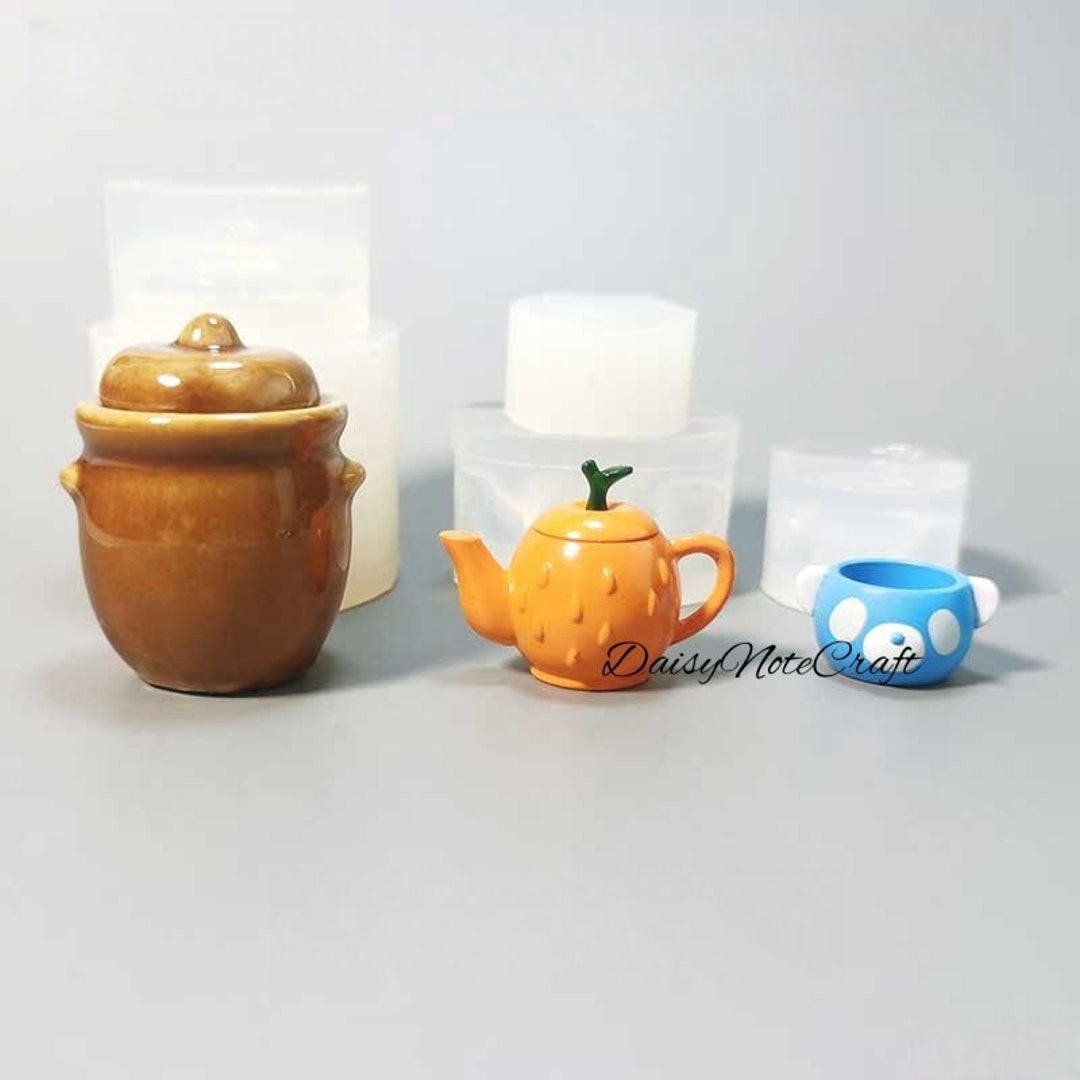 Miniature Teapot Silicone Mold-mini Cup Resin Mold-mini Tableware Mold ...