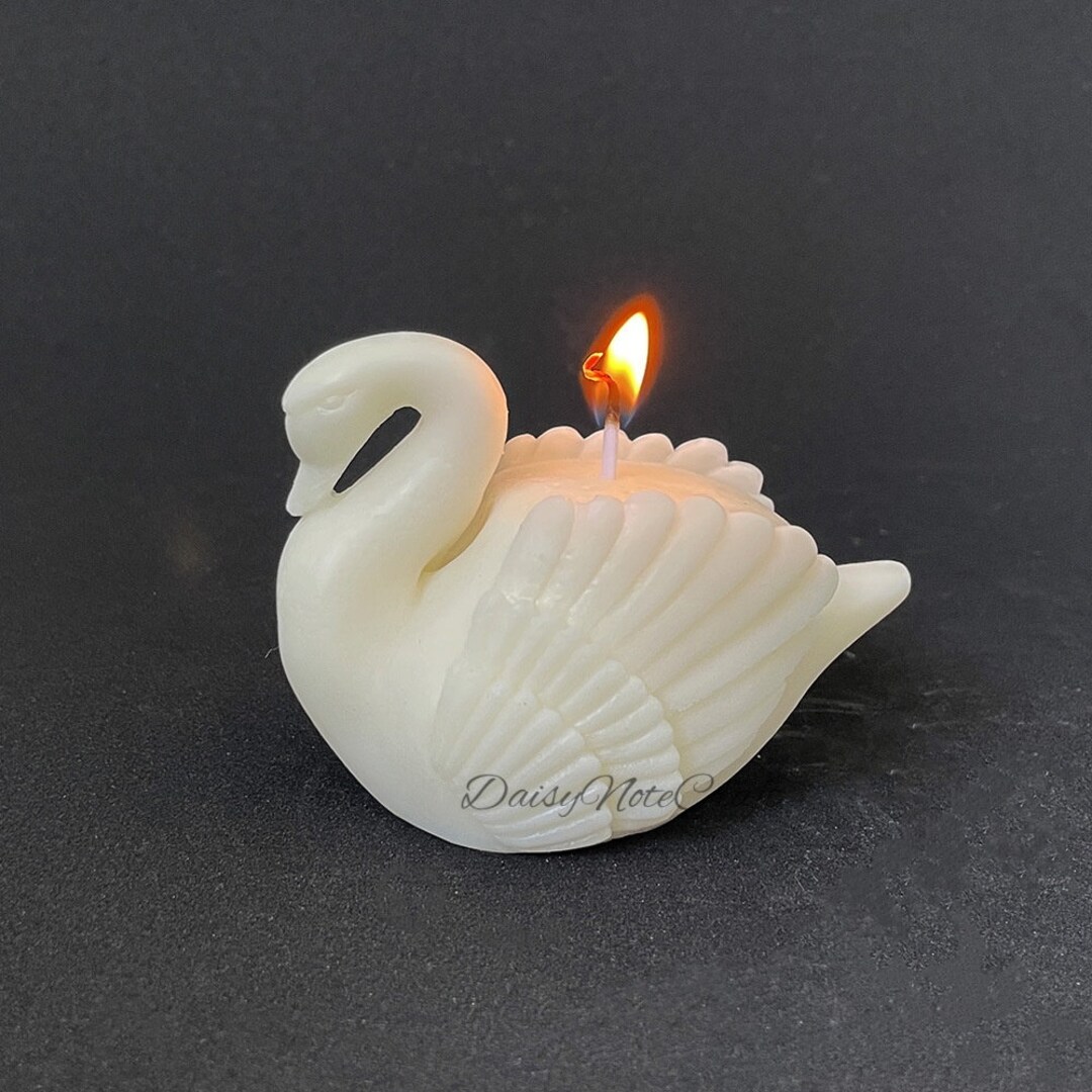 3D White Swan Silicone Mold-beautiful Swan Candle Mold-animal Swan ...