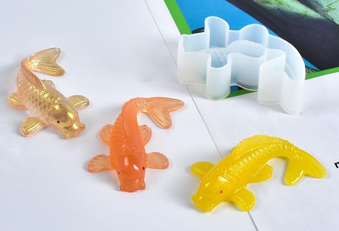Koi Fish Resin Mold Fish Silicone Mold Koi Fish Necklace - Etsy