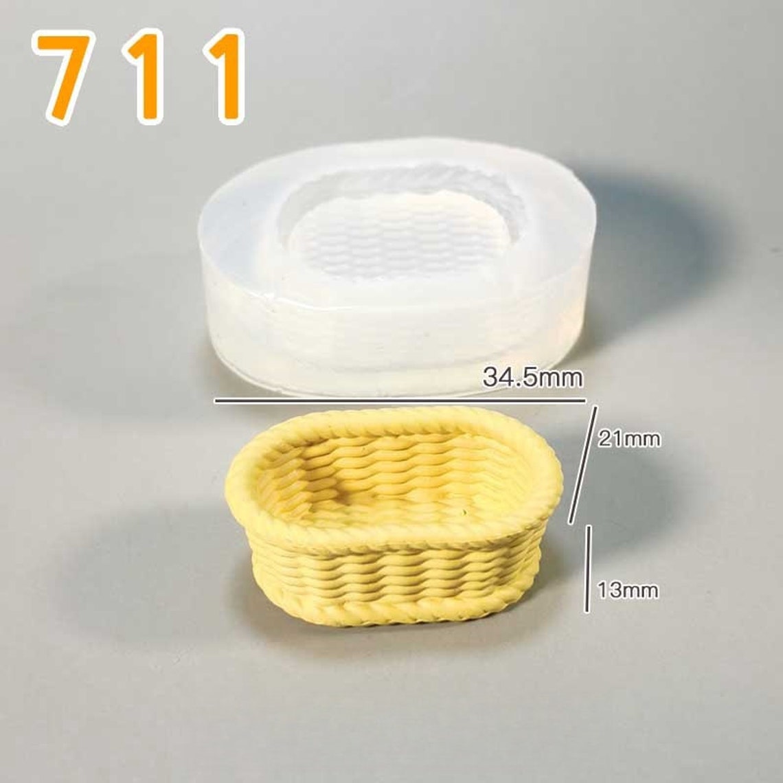 Woven Basket Silicone Mold-mini Fruit Basket Resin Mold-mini Dessert ...