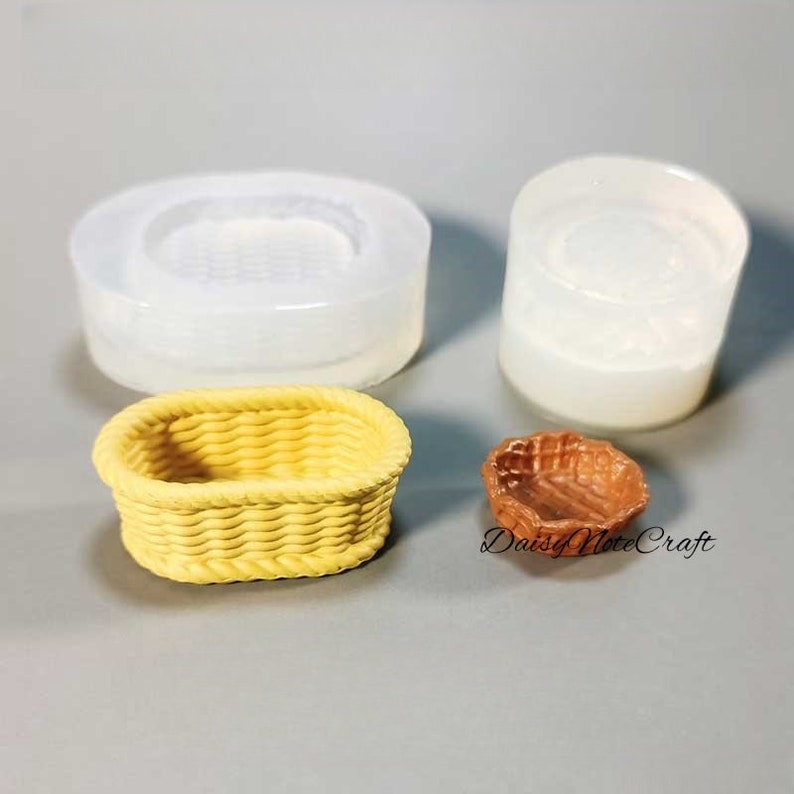 Woven Basket Silicone Mold-mini Fruit Basket Resin Mold-mini Dessert ...