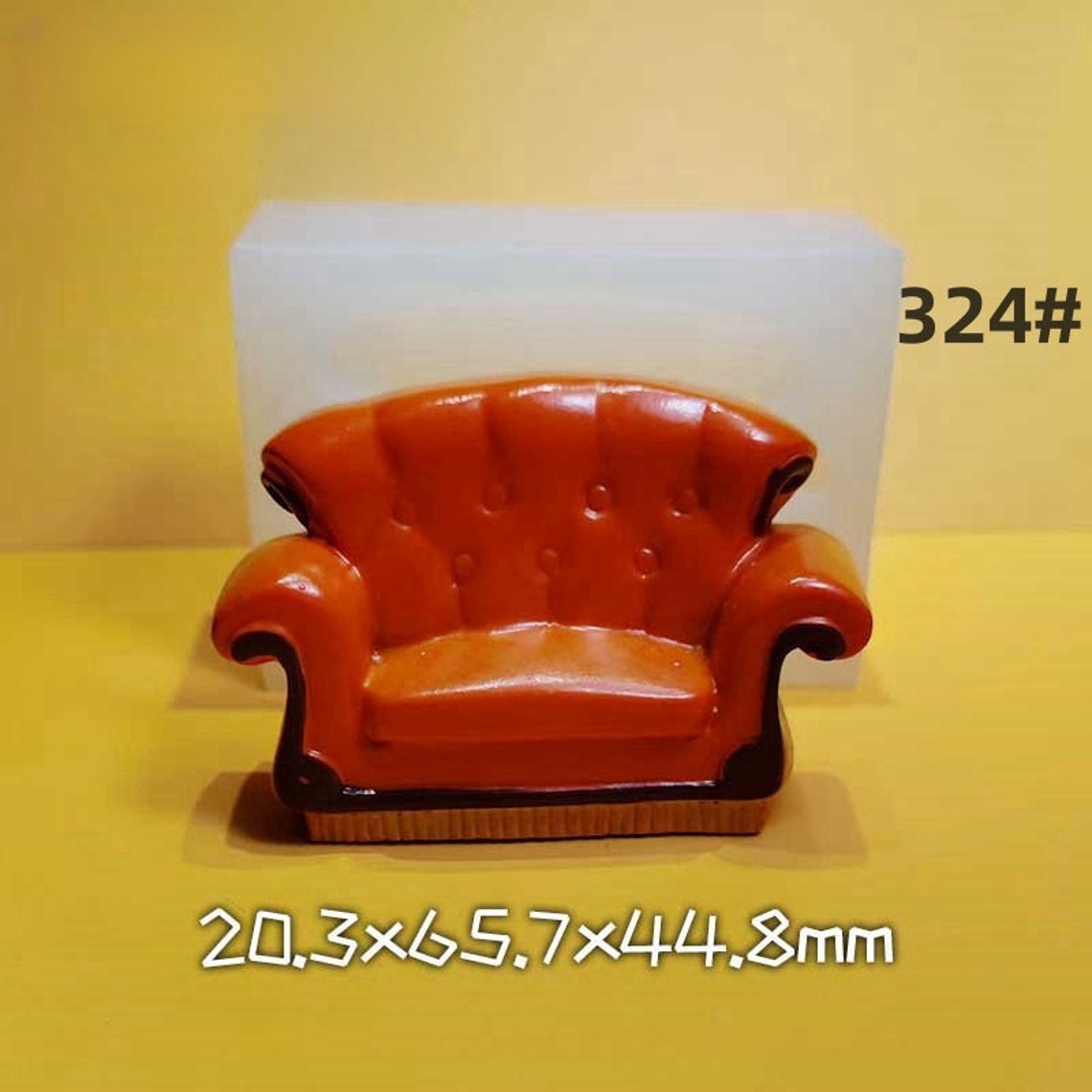 Mini Sofa Silicone Mold-dollhouse Sofa Resin Mold-miniature Cartoon ...