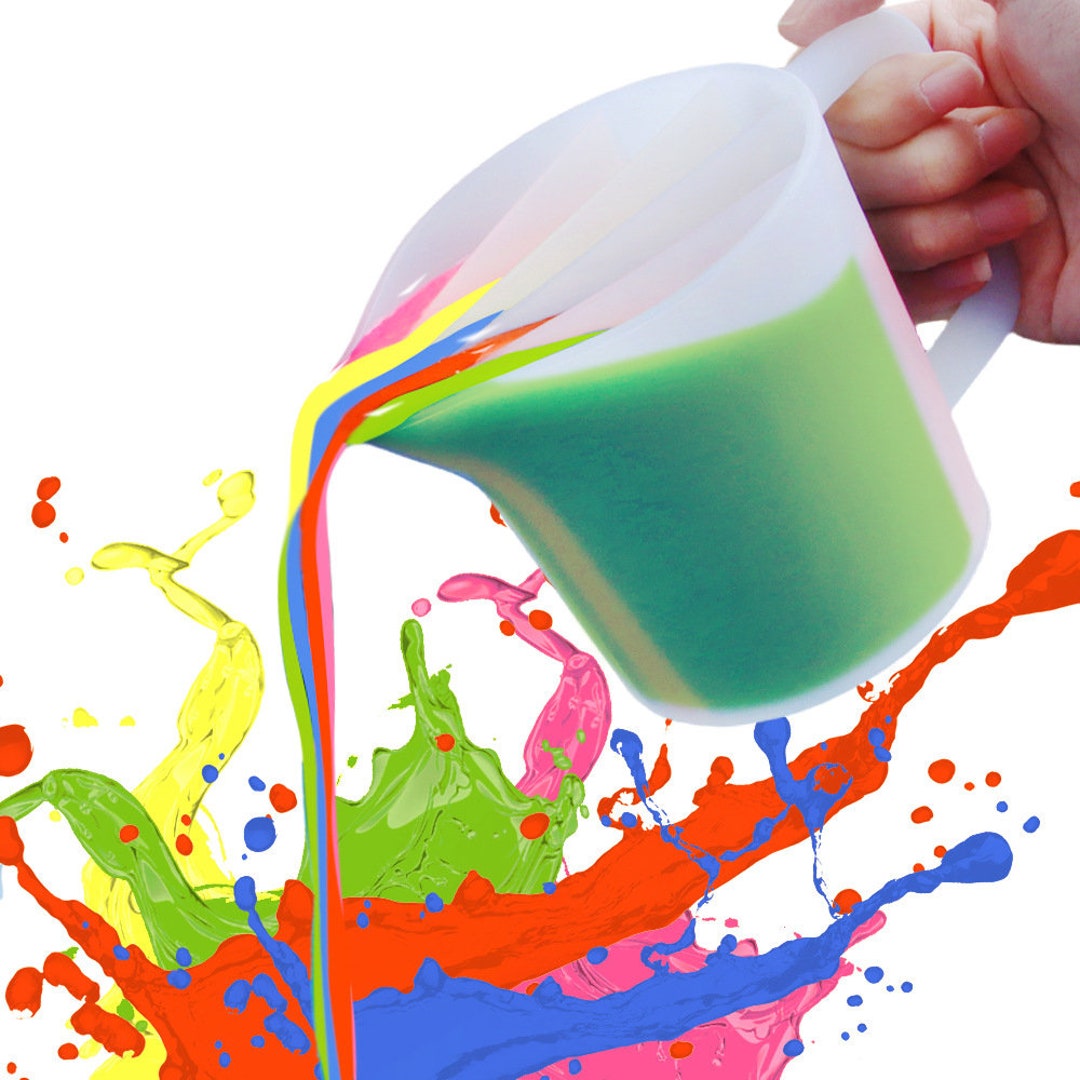Silicone Mixing Cups-reusable Silicone Dispensing Cup-divided Resin ...