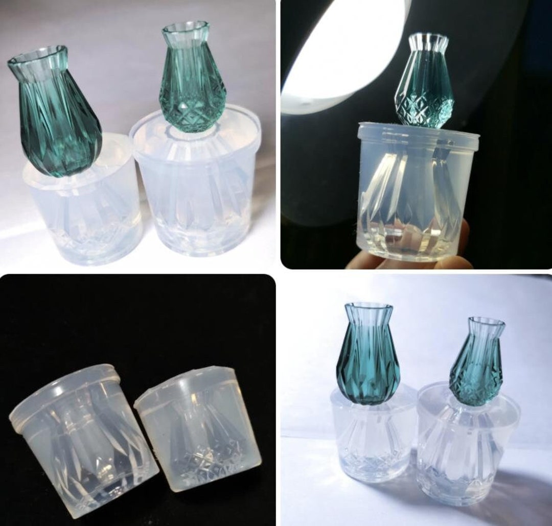2 Styles Miniature Vase Mold-mini Vase Resin Mold-flower Vase Silicone ...