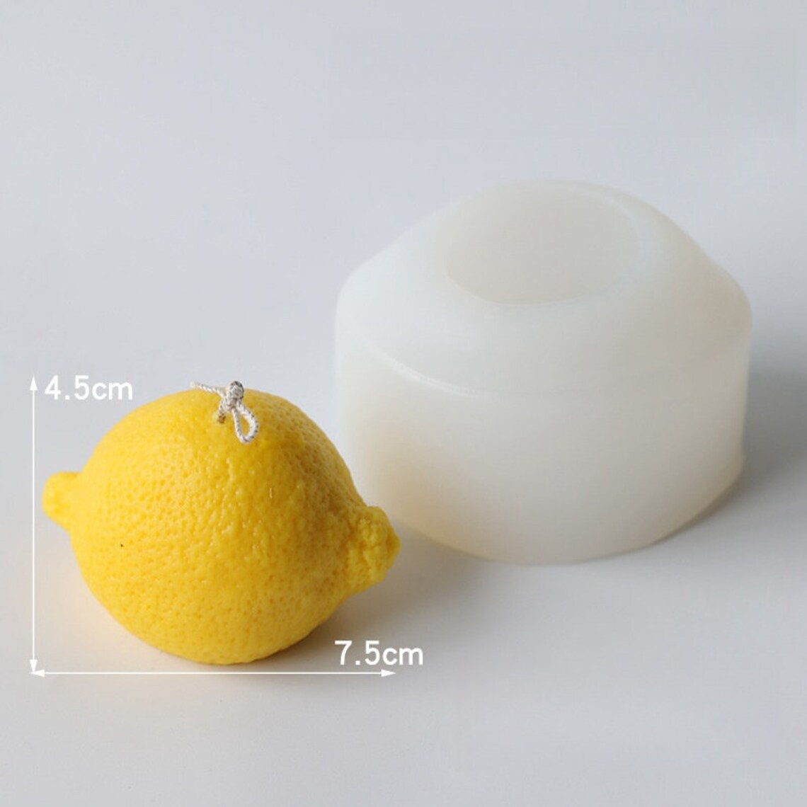 Lemon Silicone Mold-fruit Lemon Candle Mold-lemon Soap Mold-aroma ...