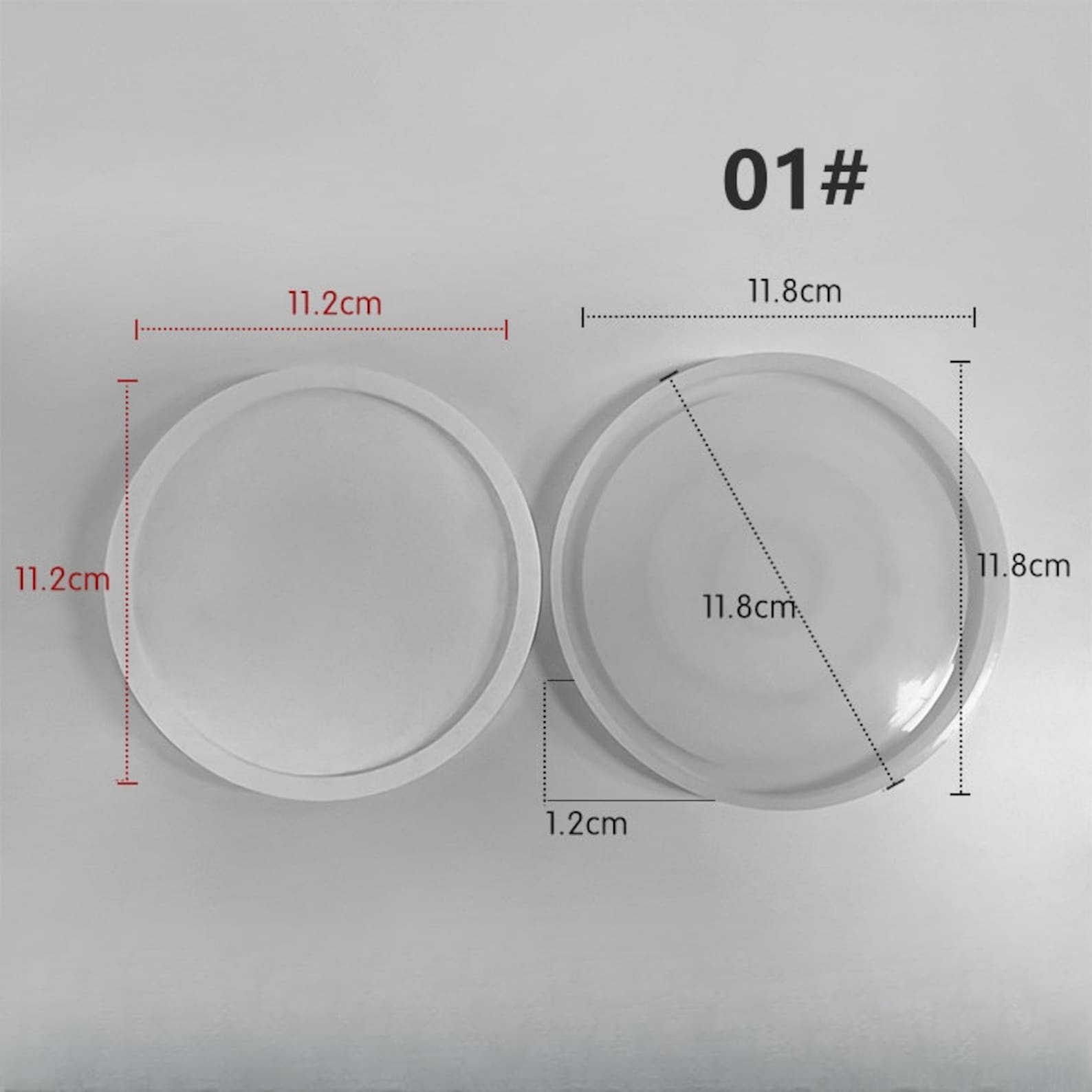 7 Styles Dish Silicone Mold-round Trinket Dish Mold-square Coaster ...