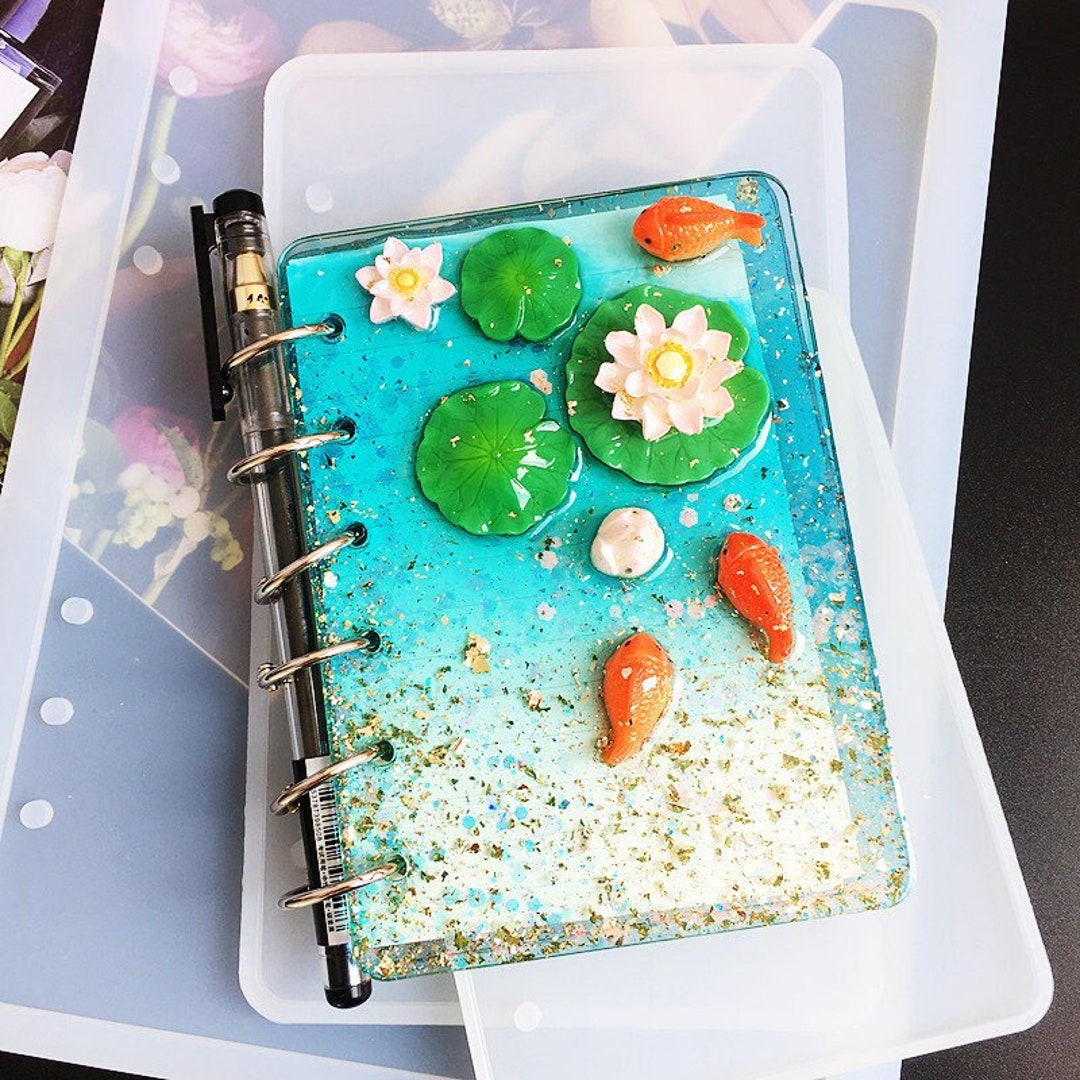 Resin Notebook Cover Mold - Silicone DIY Epoxy Casting Molds A5 A6 A7 ...