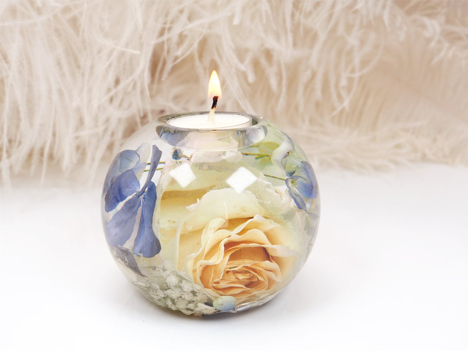 Large Round Ball Candlestick Resin Mold-crystal Spherical - Etsy