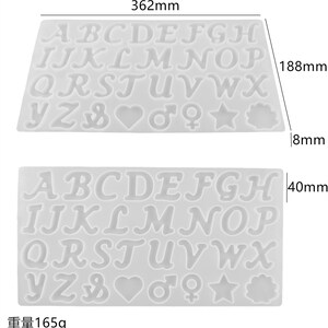 Silicon English Alphabets Mold-large Letter Mold-alphabets Moulds ...
