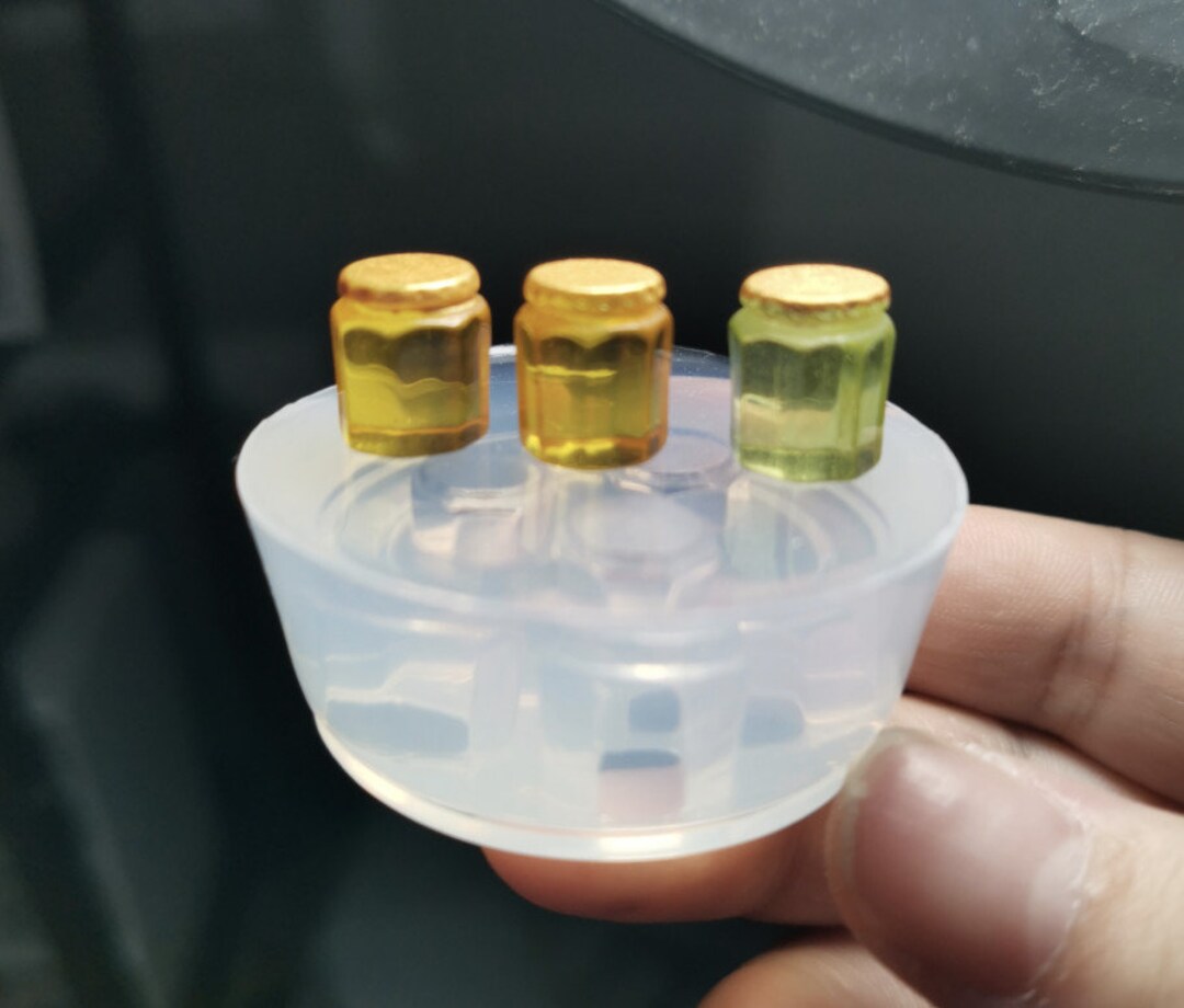 Pocket Jar Silicone Mold-mini Honey Jar Resin Mold-miniature Jar Model ...