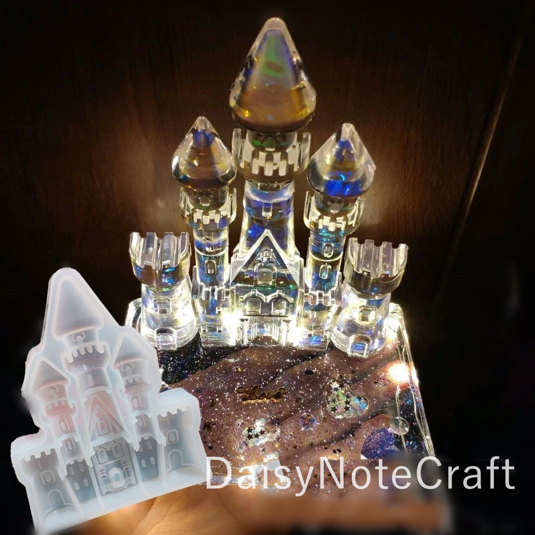 3D Castle Silicone Mold-castle Candle Resin Mold-castle Decorate Mold ...