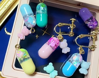 Capsule Pill Silicone Mold-pill Resin Mold-pill Earrings Mold-pill ...