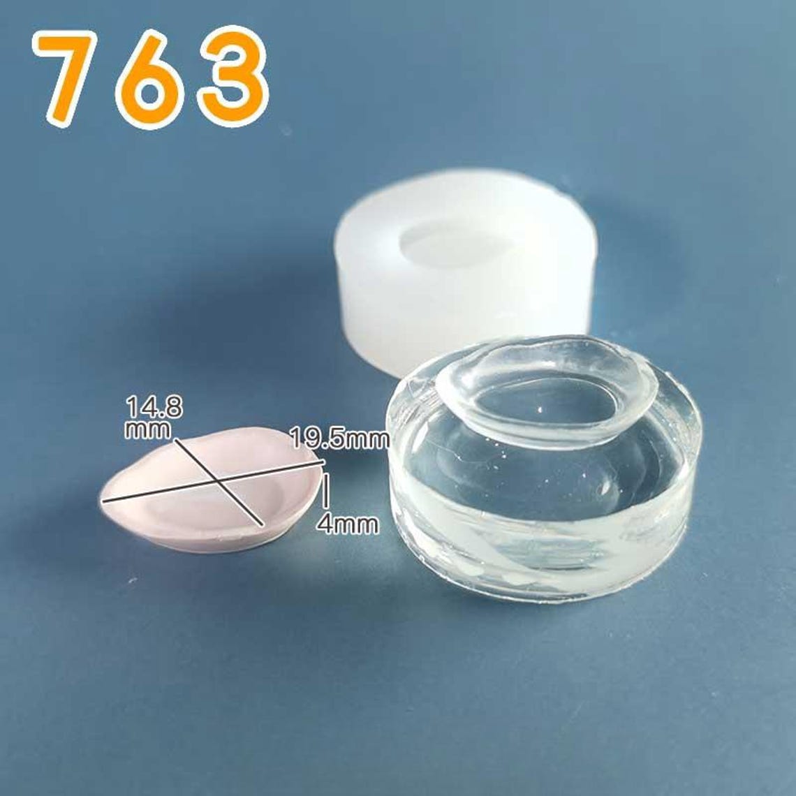 Embossed Dish Silicone Mold-miniature Plate Resin Mold-mini Dinner ...