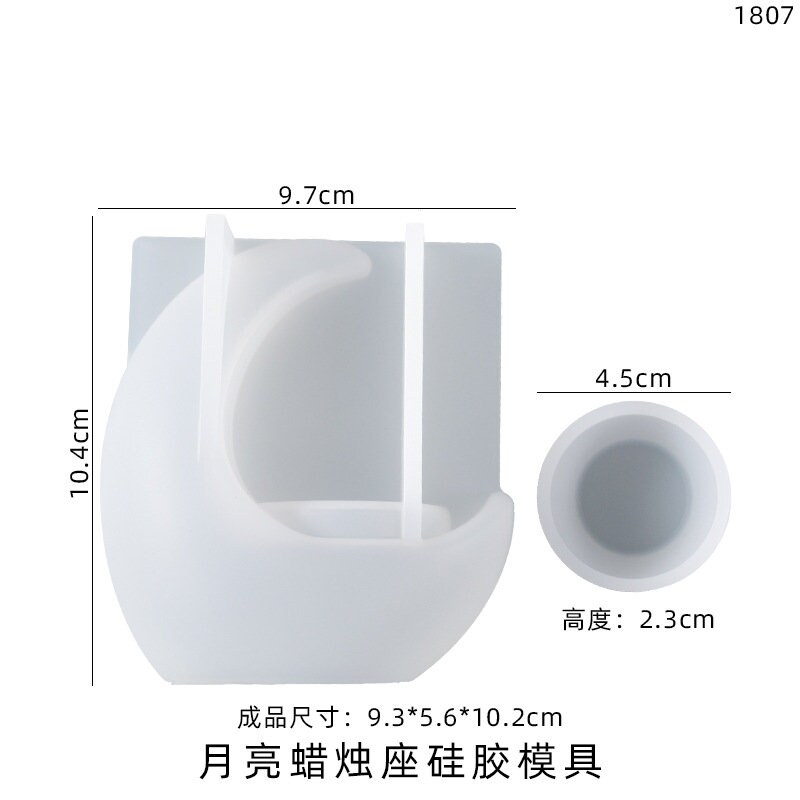 Moon Cradle Candle Holder Mould Concrete Candle Jar Mold Moon - Etsy