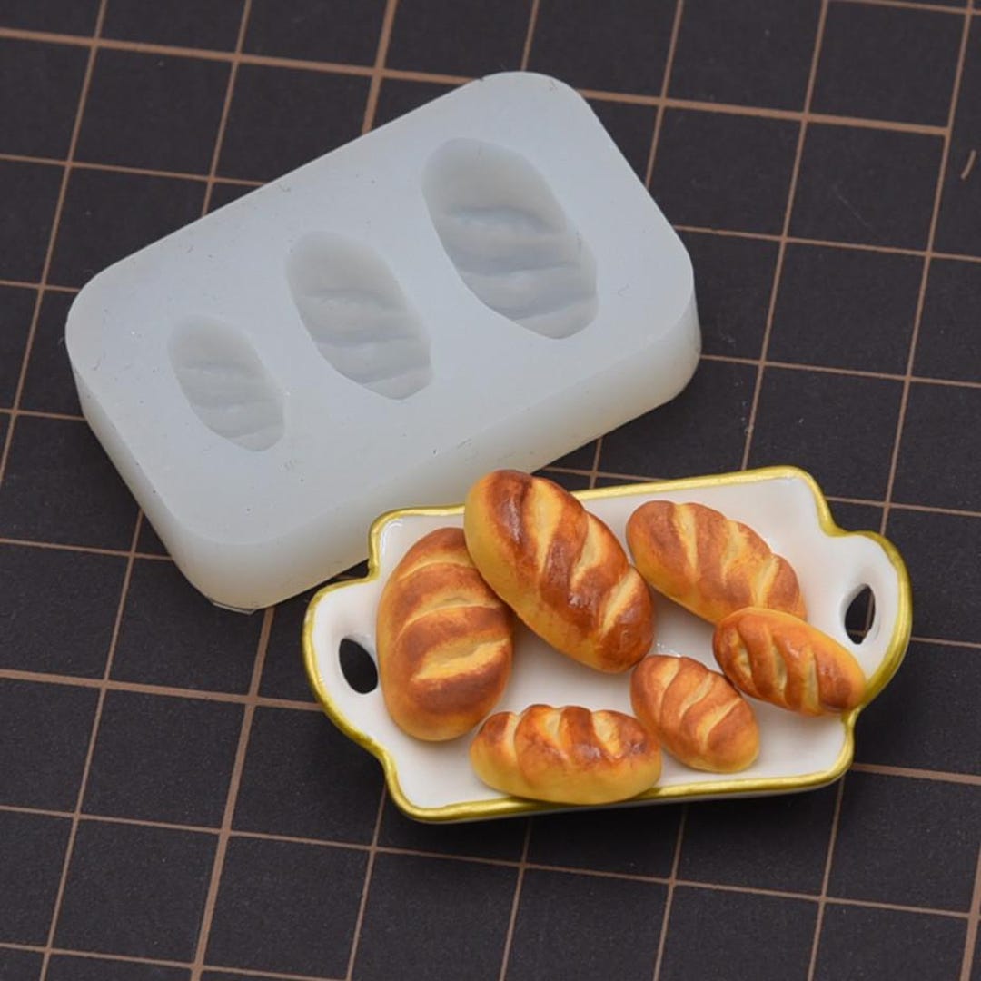 Miniature Breads Silicone Mold-dollhouse Breads Resin Mold-3d Bread ...