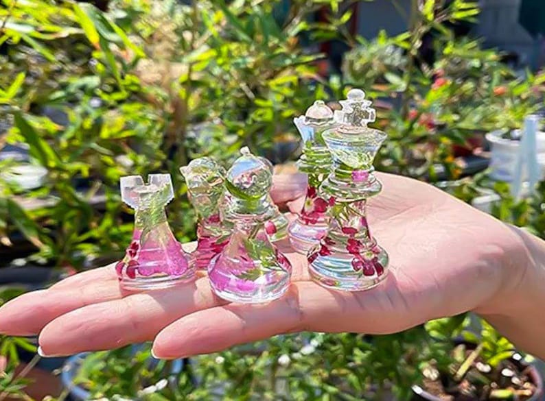 3D Chess Silicone Mold-chess Set Resin Molds-chess Piece Resin - Etsy