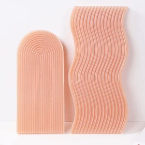 Silicone Wave Tray Mold,resin Stripe Tray Molds,wave Cone Silicone ...