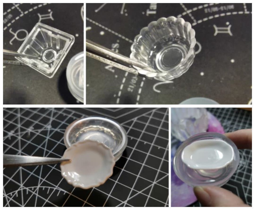 Pocket the Dish Silicone Mold-mini Dinner Plate Resin Mold-mini Pattern ...
