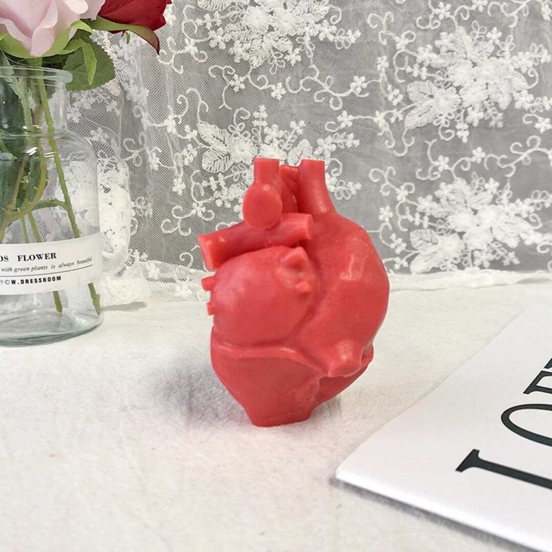 Human Organ Heart Candle Silicone Mold-organ Heart Candle Mold-organ ...