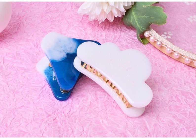 Silicone Hair Clips Mold for Resin Molds Hair Barrette UV Epoxy Resin ...