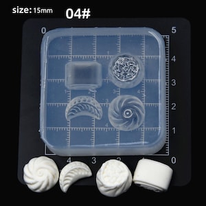 Miniature Steamed Stuffed Bun Silicone Mold-mini Dumpling Resin Mold ...