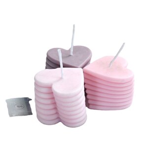 Rotating Heart Shape Scented Candle Silicone Mold ,DIY Handmade Candle ...