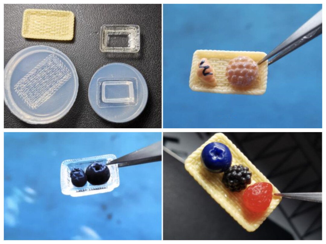 Cute Fruit Tray Silicone Mold-mini Bowl Resin Mold-mini Tableware Mold ...