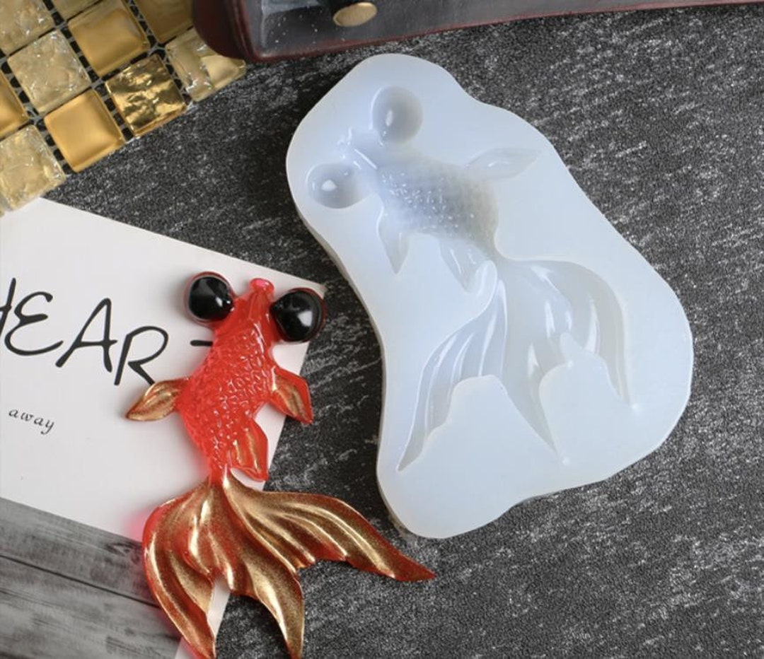 Large Goldfish Silicone Mold-animal Goldfish Resin Mold-goldfish ...