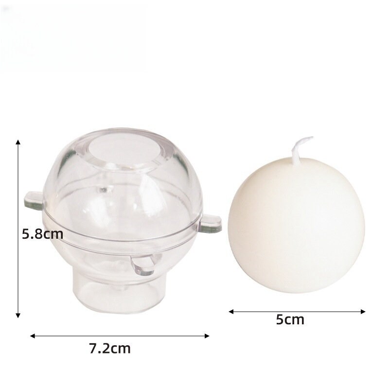 7 Sizes Round Ball Candle Mold-large Planet Candle Mold-spherical ...