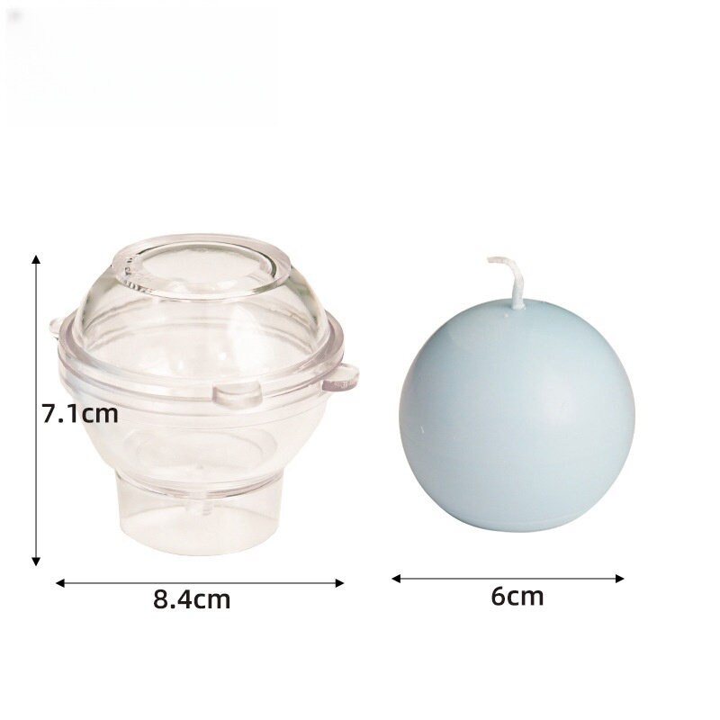 7 Sizes Round Ball Candle Mold-large Planet Candle Mold-spherical ...