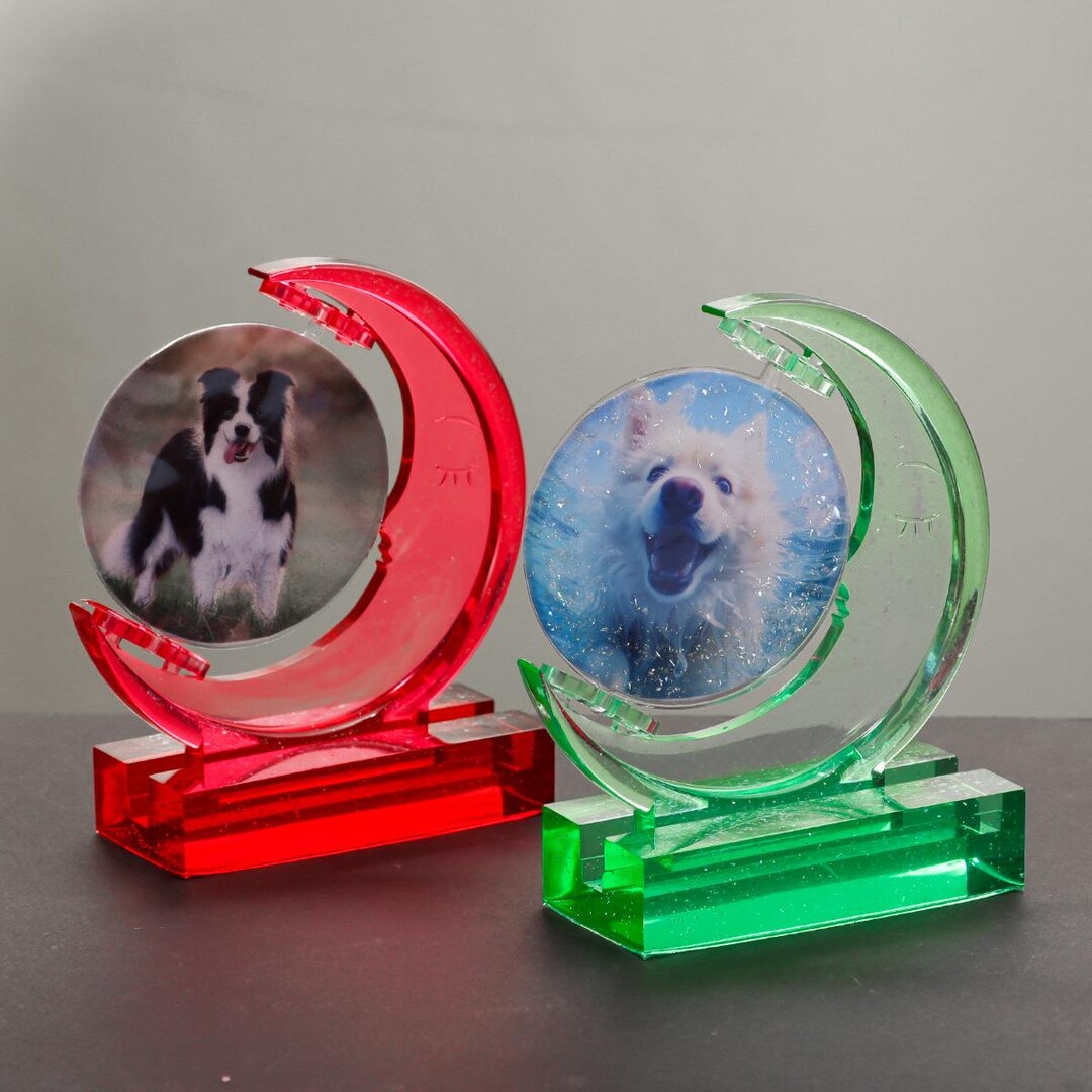 Rotating Photo Frame Silicone Mold-sun and Moon Photo Frame Resin Mold ...