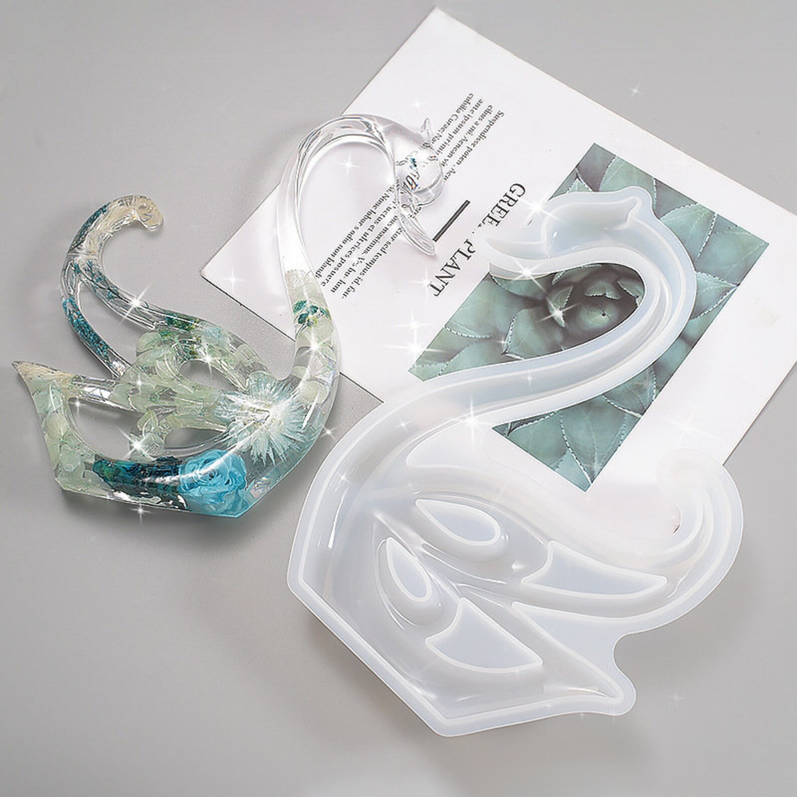 Large Swan Resin Molds-swan Silicone Mold-swan Plaster/cement/concrete ...
