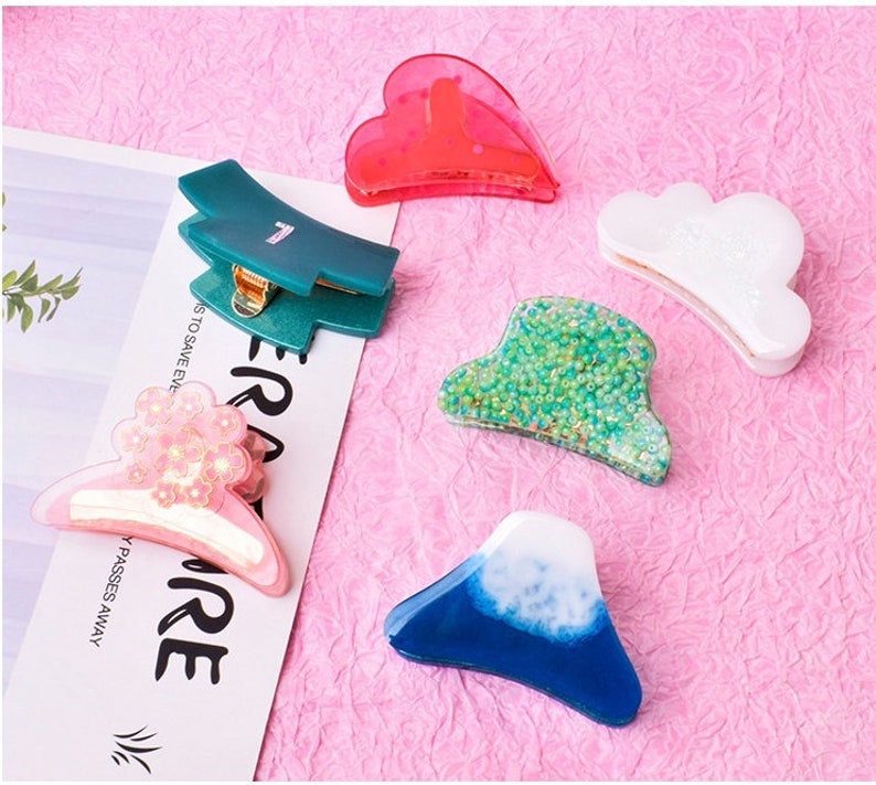 Silicone Hair Clips Mold for Resin Molds Hair Barrette UV - Etsy