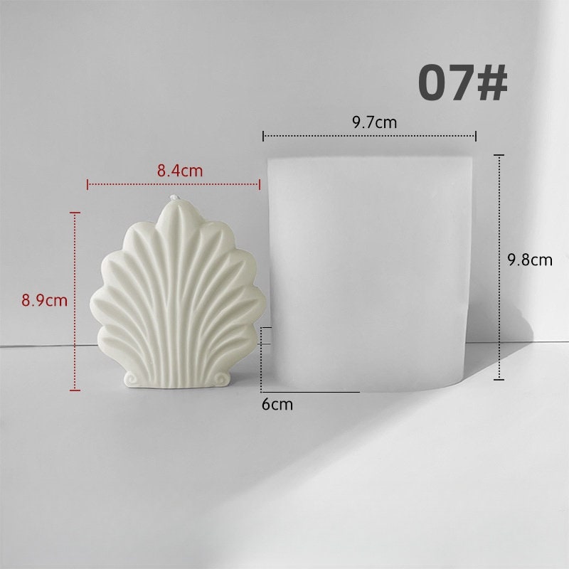 Seashell Candle Silicone Mold-ocean Shell Candle Mold-scallop Candle ...